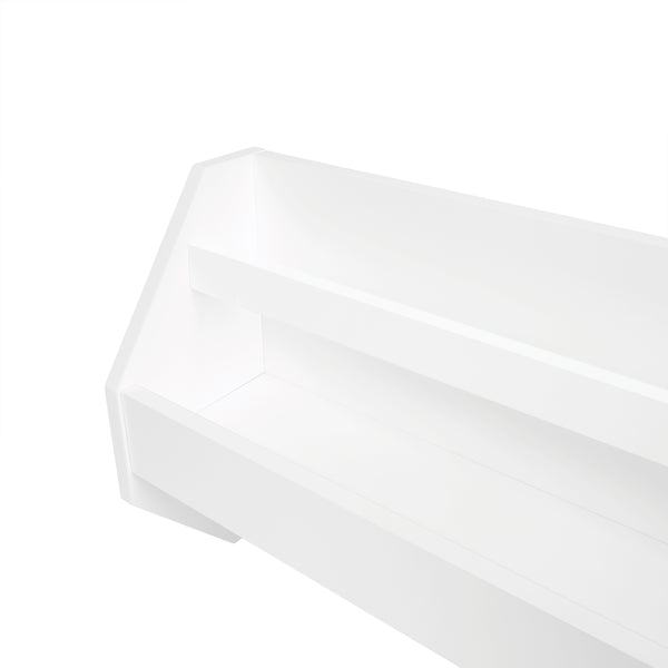 Kids Catch-All Wall Shelf with Bookrack and Hooks – RiverRidge® Home