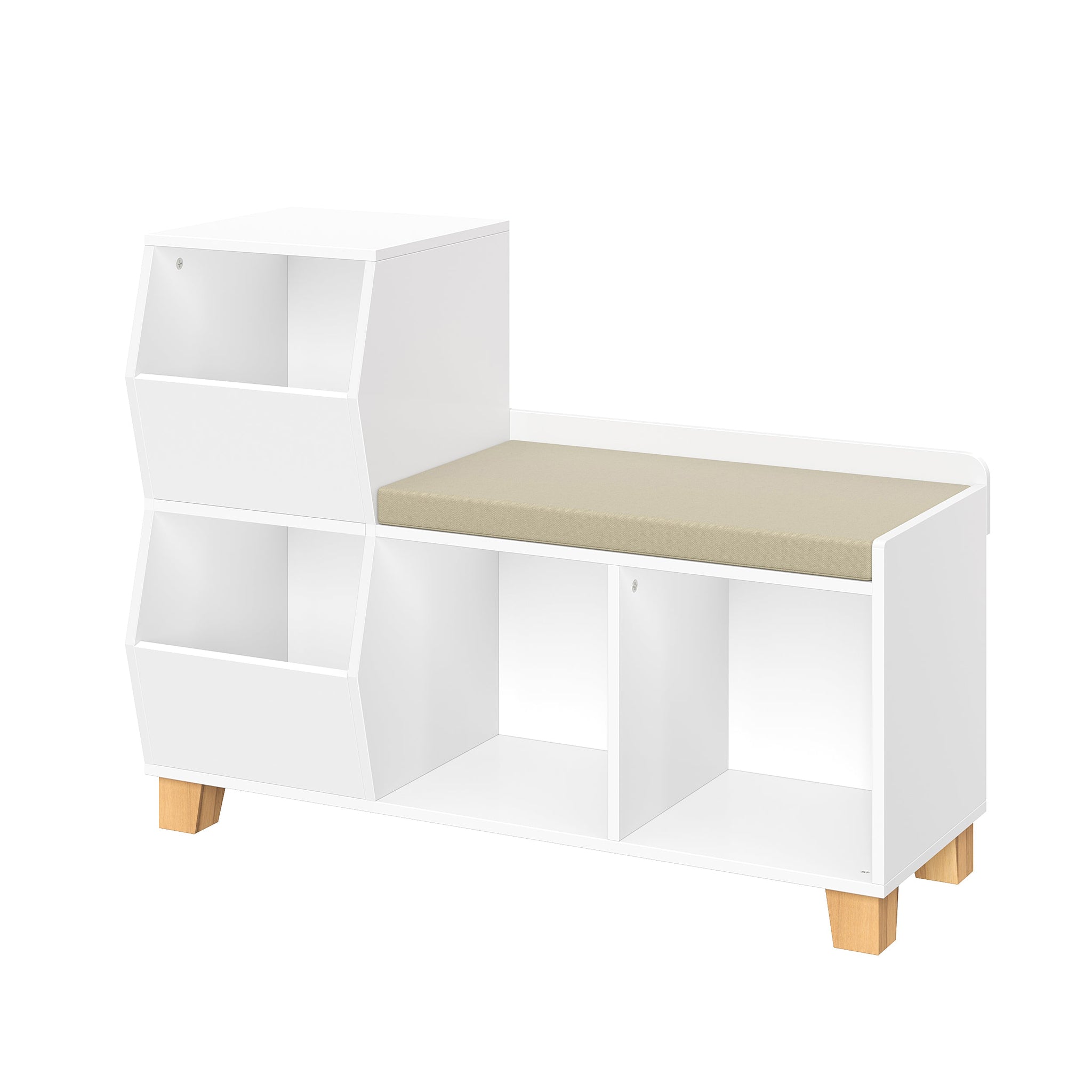 Kids Catch-All Multi-Cubby Storage Bench – RiverRidge® Home